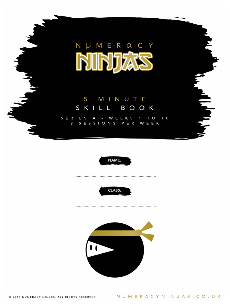 Series A Numeracy Ninjas Skill Book 3 Sessions | PDF | Arithmetic ...
