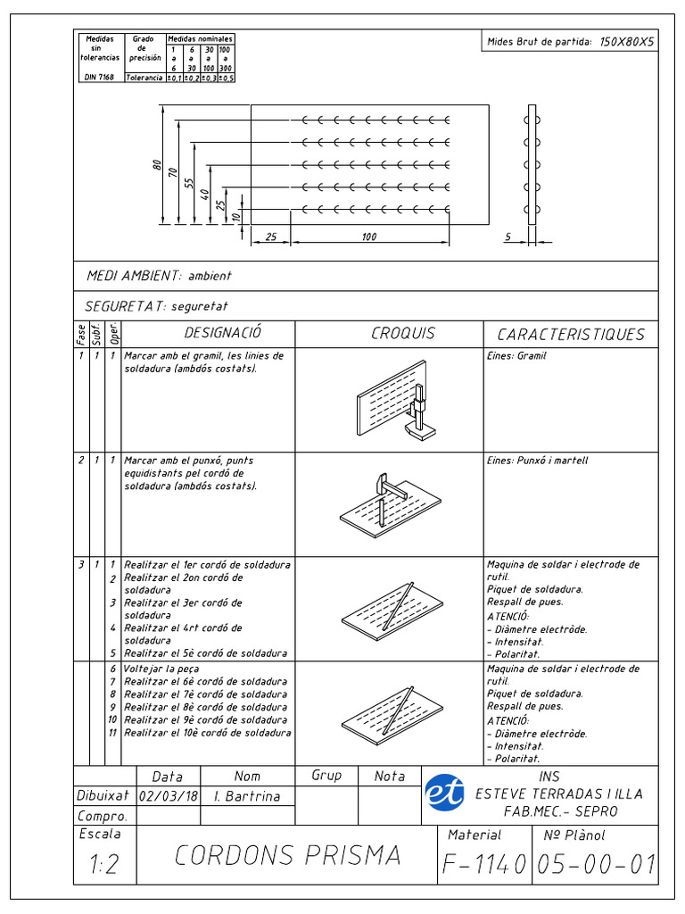 1ª Pràctica_Cordons Prisma | PDF