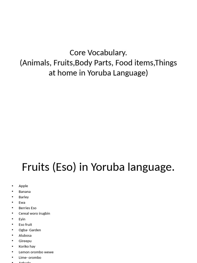 Core Vocabulary | PDF