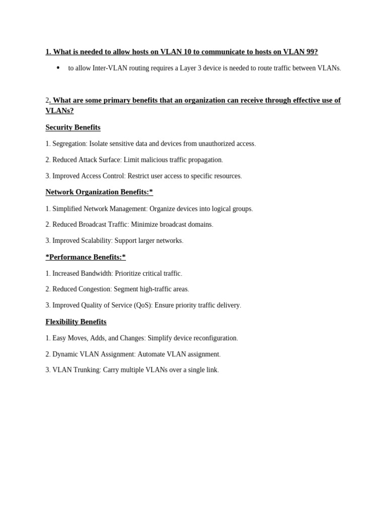 Vlan benefits | PDF