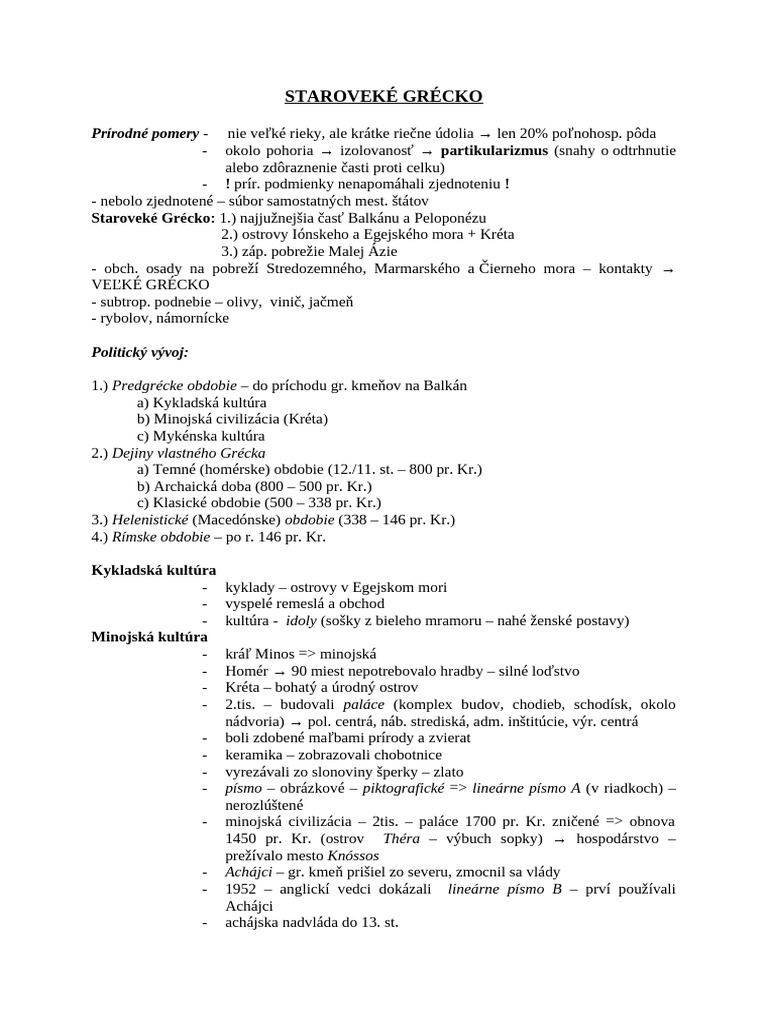 Staroveke Grecko | PDF