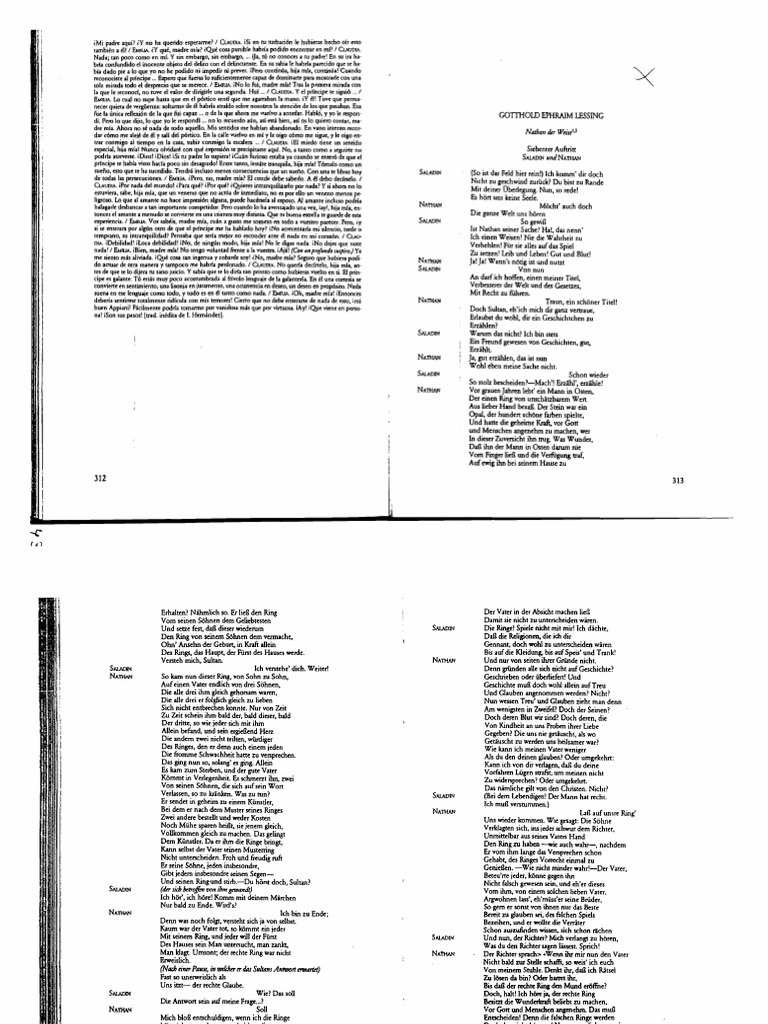 Lessing Nathan | PDF