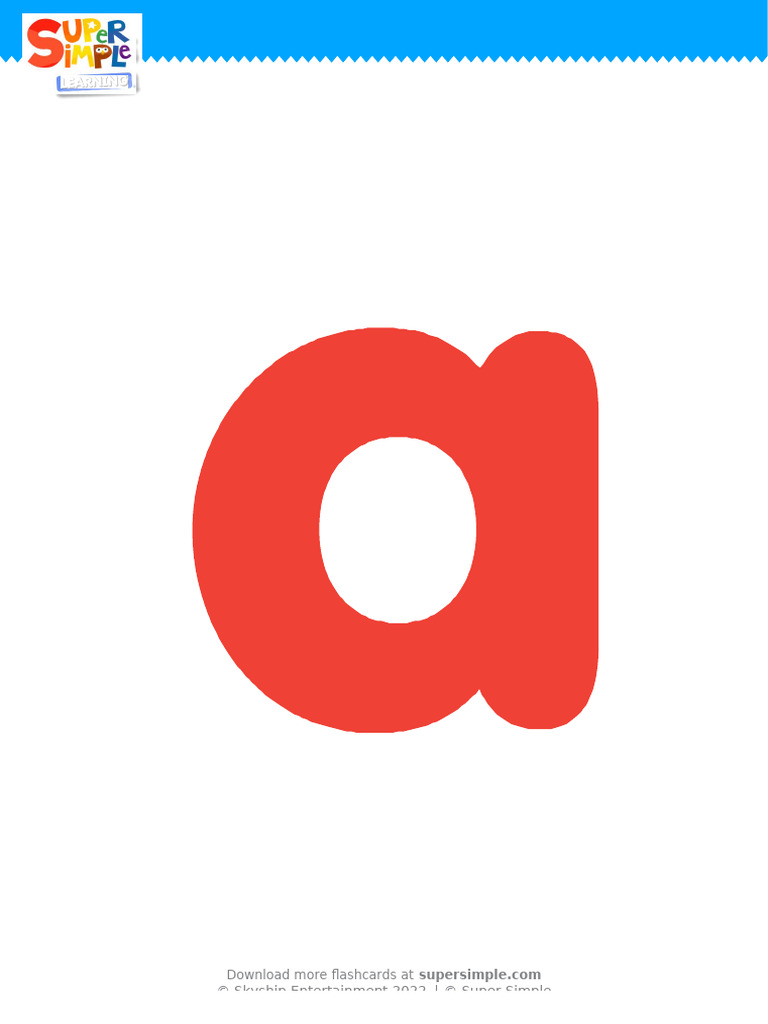 Main - Lowercase English Alphabet Flashcards | PDF | Orthography ...