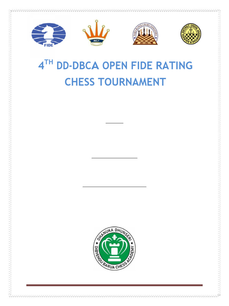 4th DD-DBCA Open Chess Tournament 2023 | PDF | Traditional Games ...