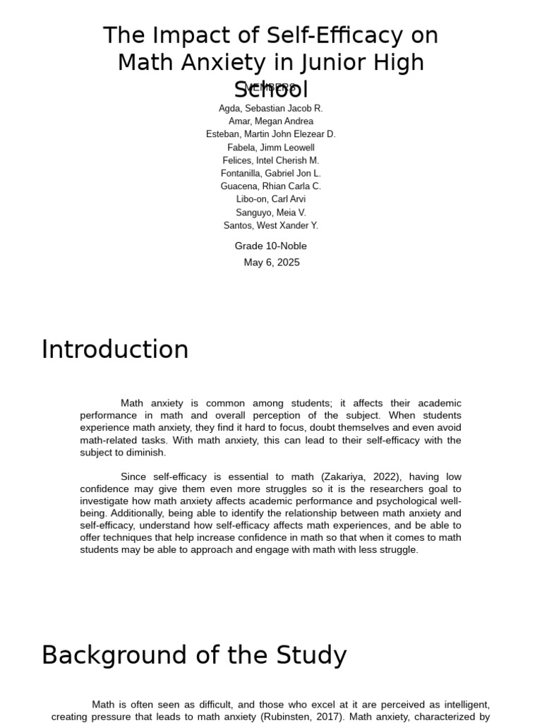 Final Defense Presentation Slides | PDF | Self Efficacy | Sampling (Statistics)