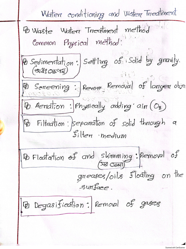 Water Treatment Part - 1 Revision Materia | PDF