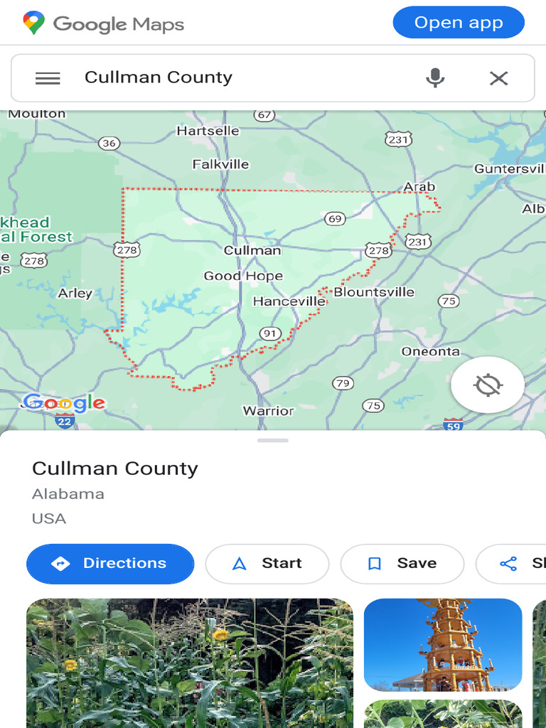 Cullman County, Alabama - Explore in Google Maps | PDF