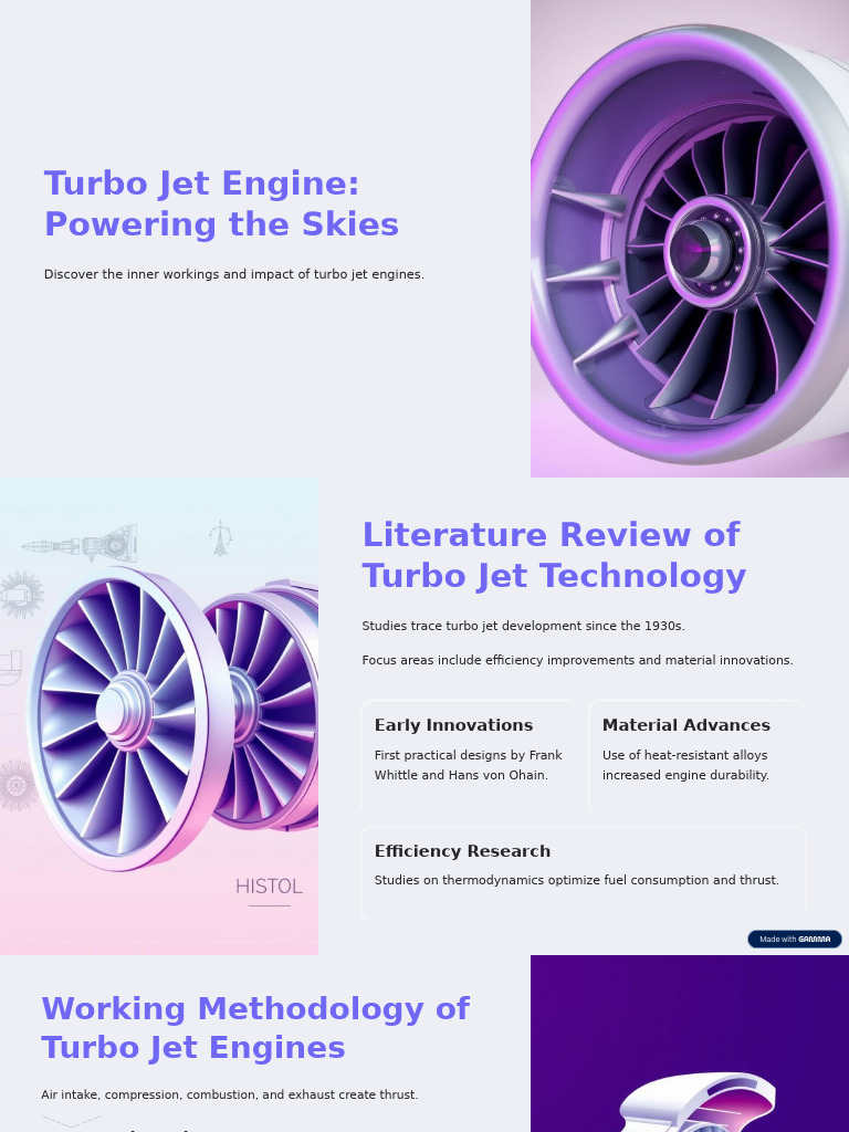 Turbo Jet Engine Powering The Skies | PDF