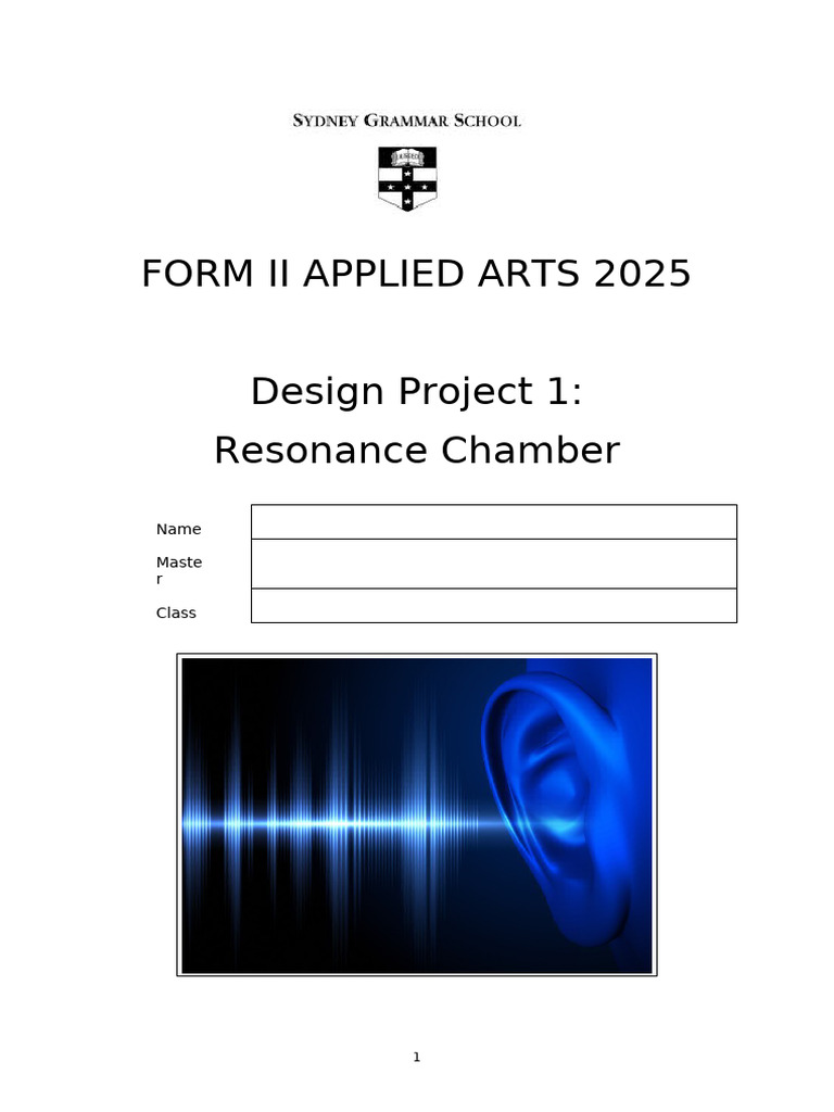 Resonance Chamber Design Project Guide | PDF | String Instruments | Sound