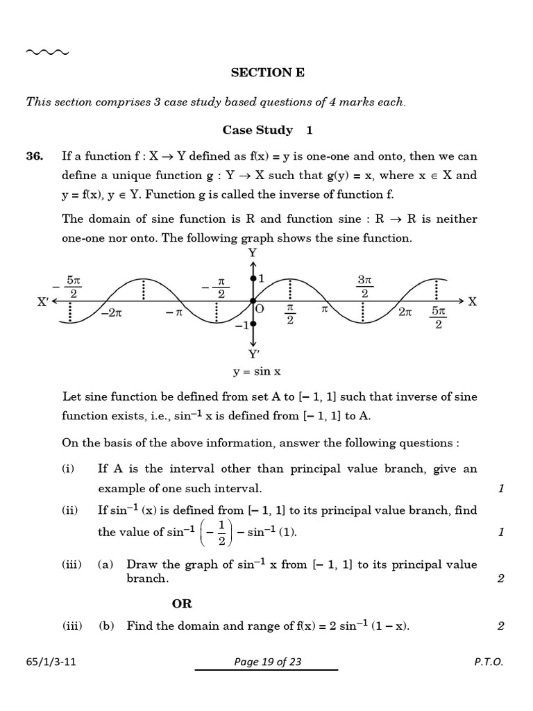 2024 cbse | PDF | Function (Mathematics) | Radar
