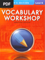 Vocabulary Workshop - Level C - Unit 7 Key | PDF