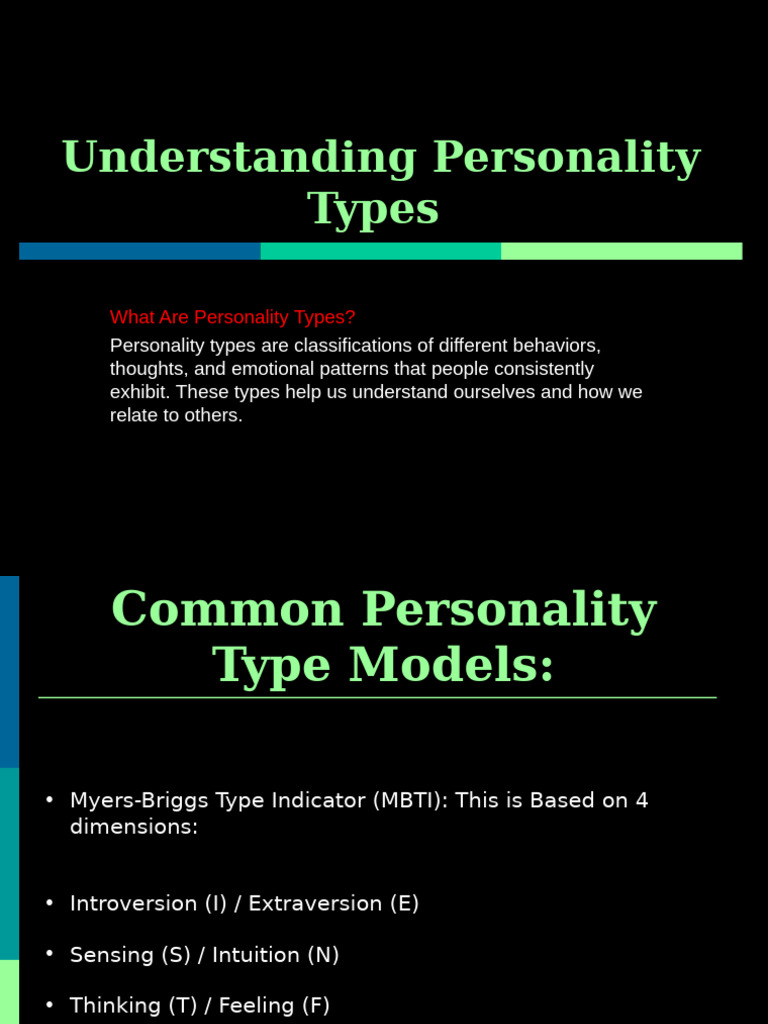 MYP Understanding Personality Types | PDF
