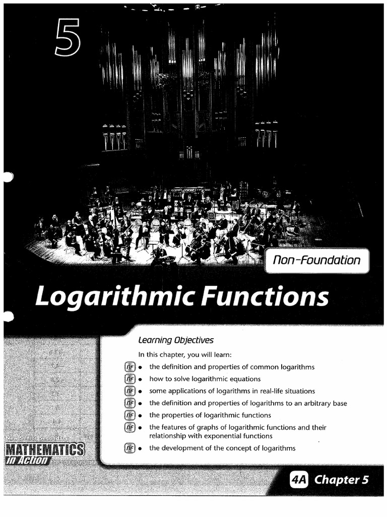 4A 5 Logarithmic Function | PDF