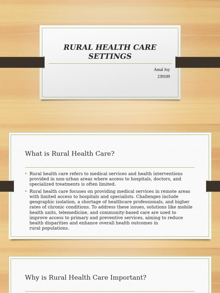 Importance of Rural Health Care Access | PDF | Health Care | Health Equity