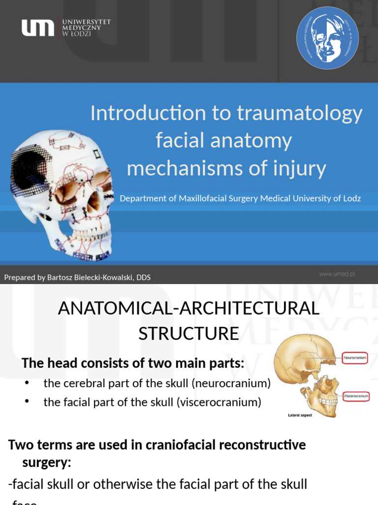 1.1introduction To Traumatology Facial Anatomy Mechanisms of Injury ...