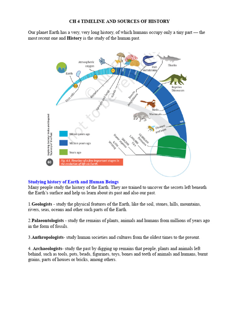 CH 4 Timeline and Sources of History (Notes) | PDF | Common Era