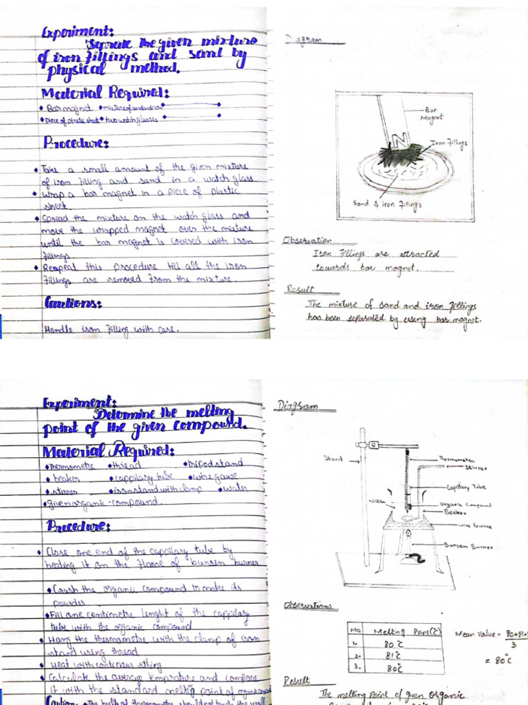 Chem Practical Copy 9th | PDF