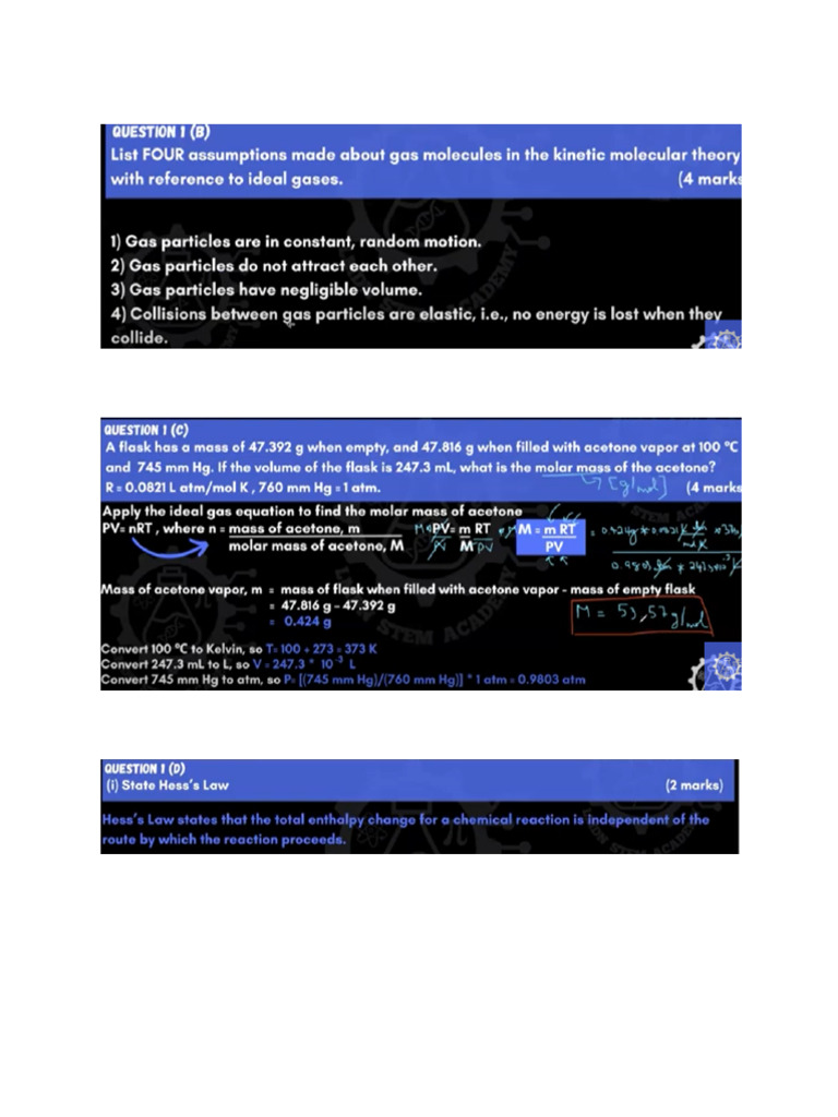 Cape Unit 1 Paper 2 2023 Solutions | PDF