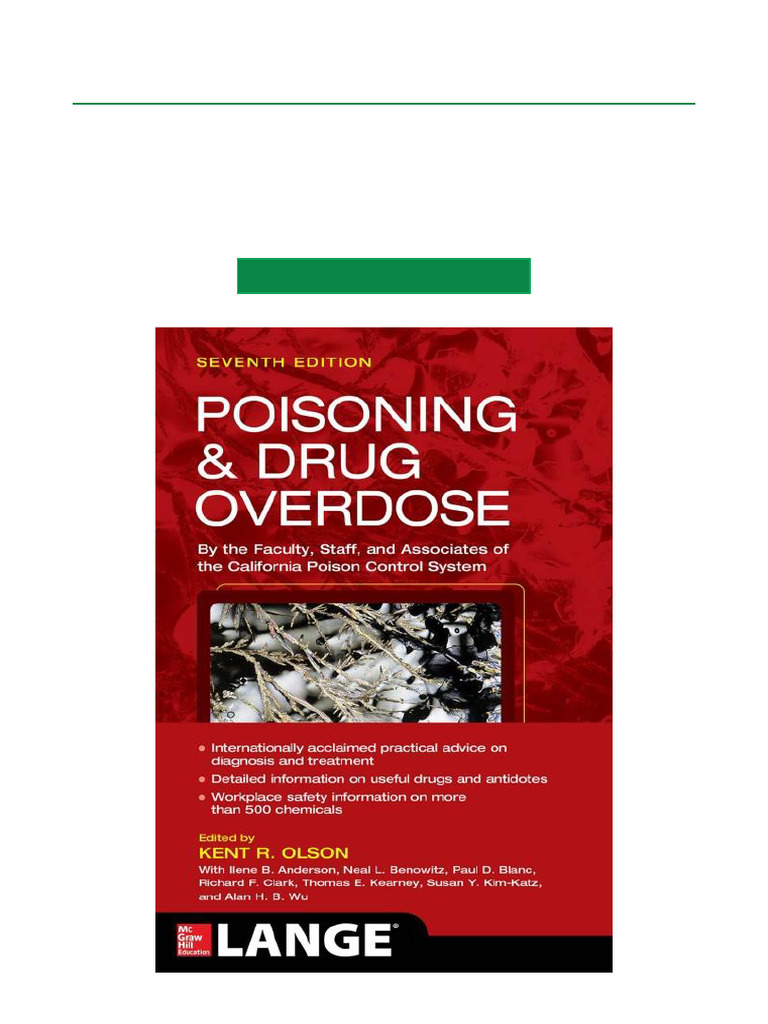 Hottest Now Poisoning and Drug Overdose - 7th Edition Full Version ...