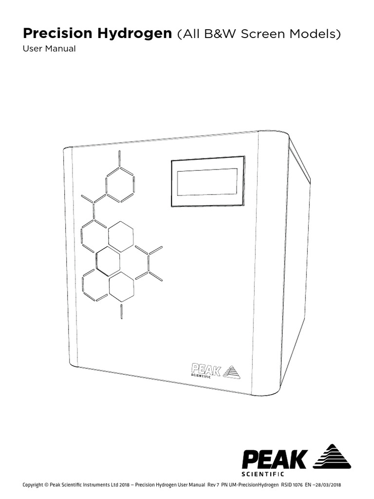 RS1076 - Precision Hydrogen User Manual Rev 7 PN UM-PrecisionHydrogen RSID 1076 EN | PDF ...