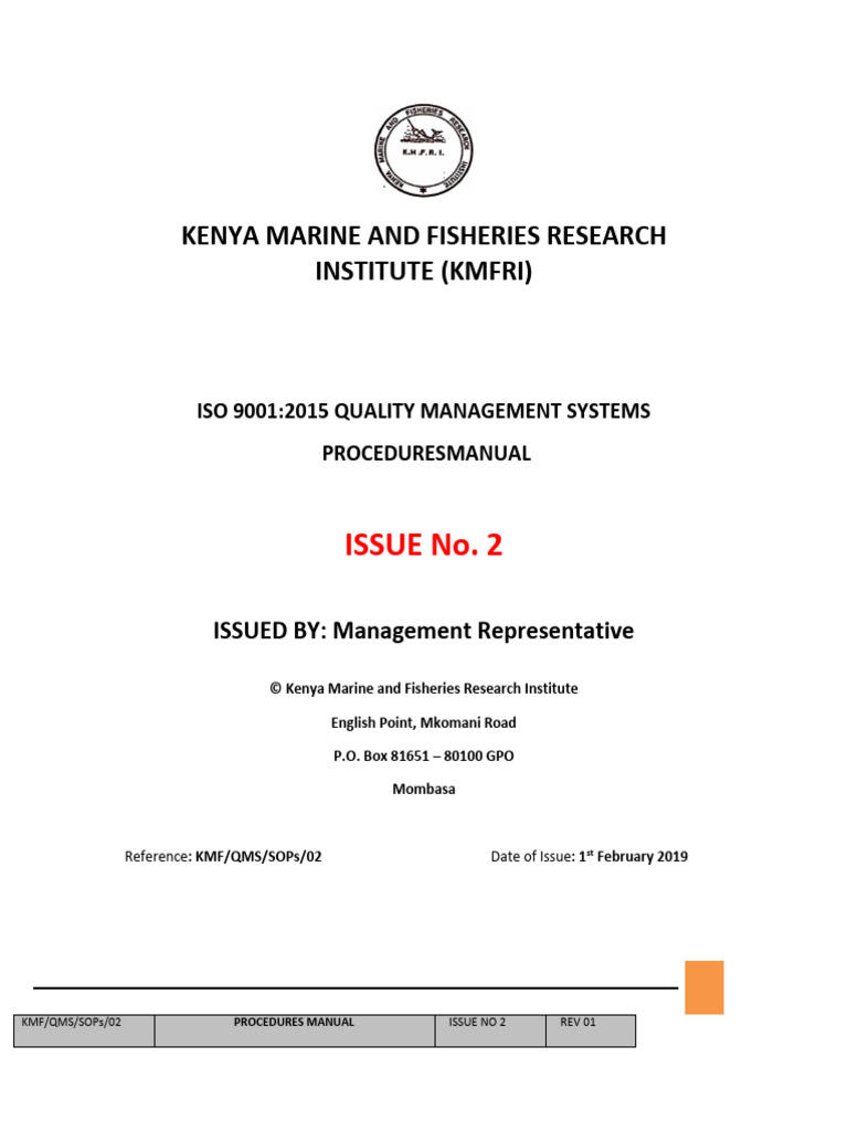 Iso Procedure Manual | PDF | Audit | Quality Management System