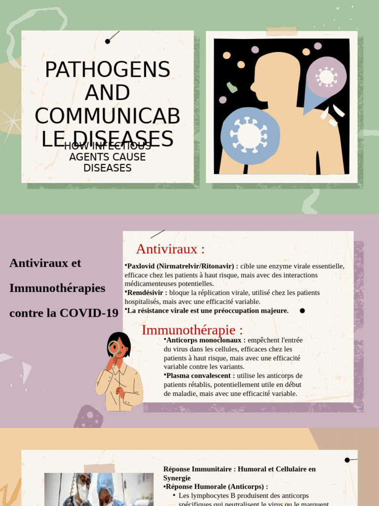 Pathogens and Communicable Diseases Education Presentation in Light ...