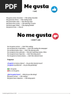 Gustos en español: Me gusta y no me gusta | PDF