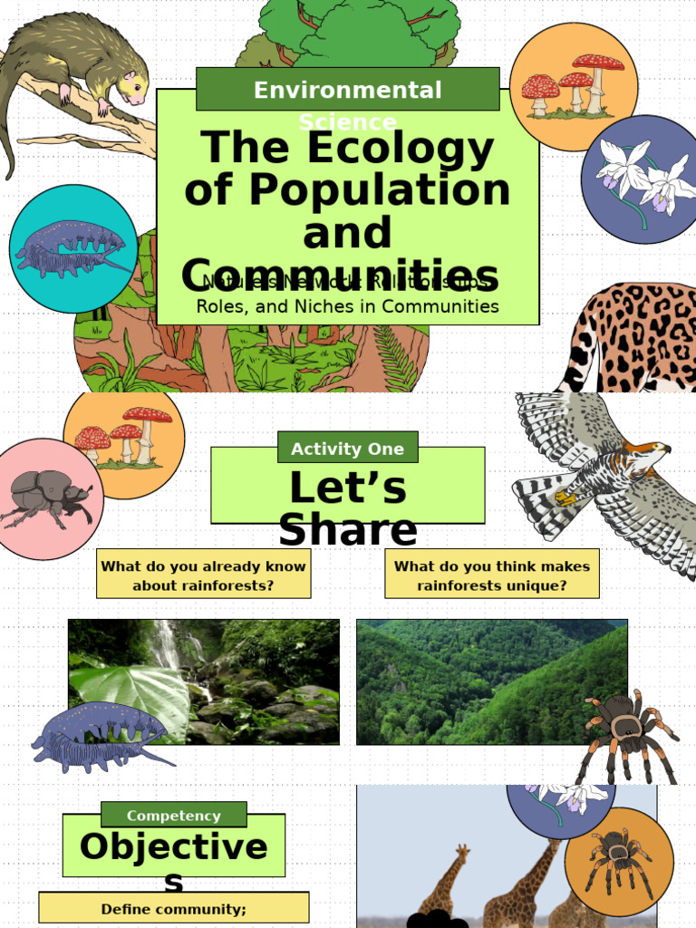 Rainforest Ecosystem NGSS Science Educational Presentation in Green and ...