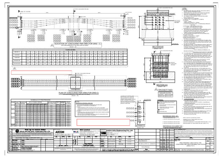 Vie-Pc01-Stn-Dwg-Kc-Str-Cpa-3052 (R2) PT Grid-2 To 7 | PDF | Continuum Mechanics | Solid Mechanics