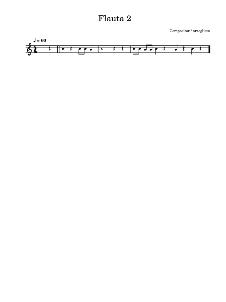 Flauta 2 | PDF