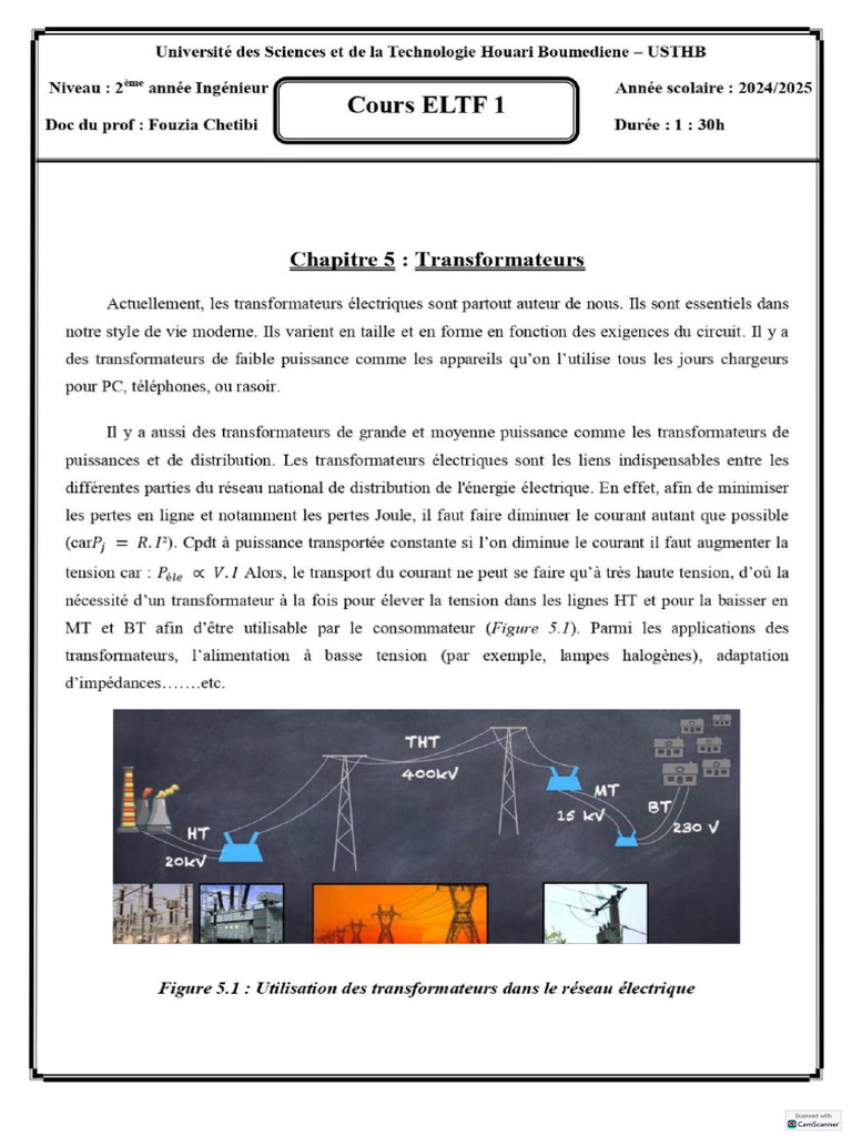 Chapitre 5 ELT | PDF