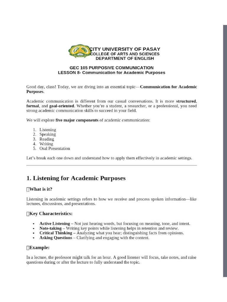 Purposive Module 8 | PDF