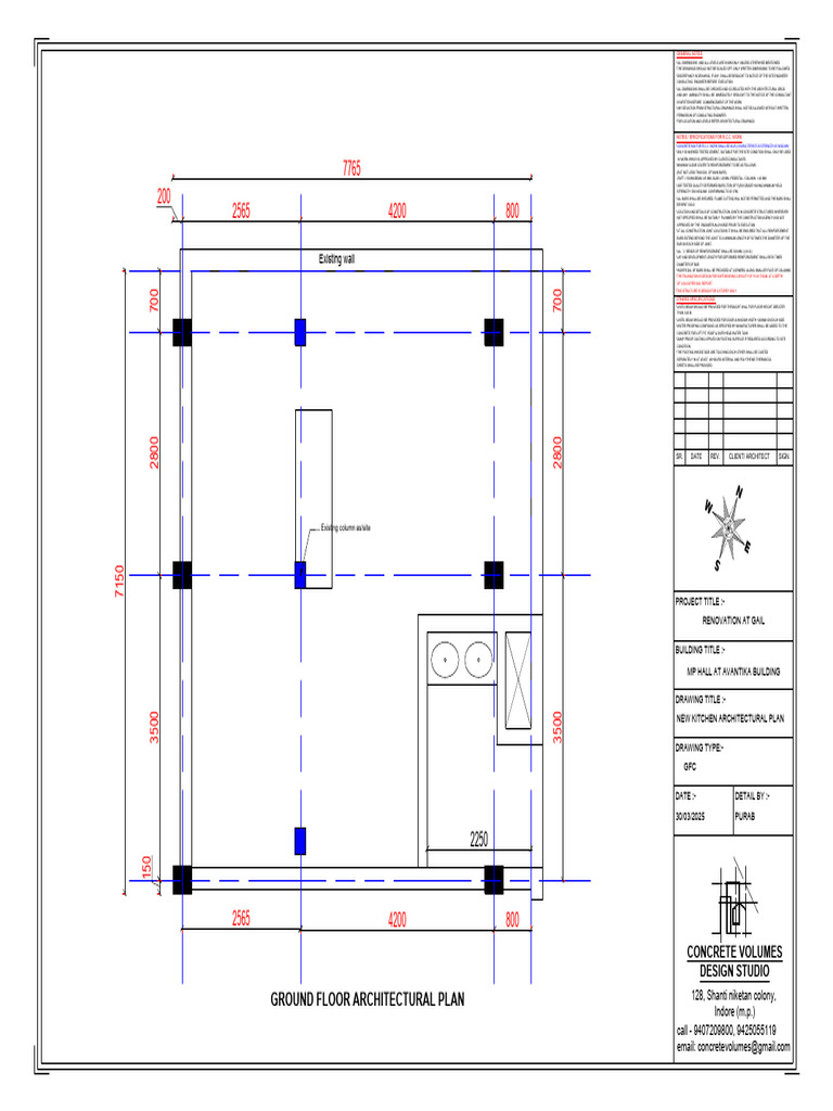 New Kitchen Architectural Plan | PDF | Architectural Elements | Building
