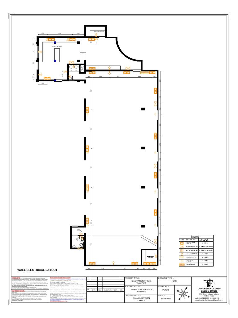 Wall Electrical Layout | PDF | Beam (Structure) | Building Materials