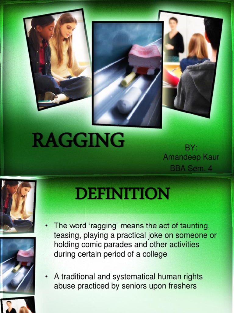 Ragging | PDF | Bullying | Psychological Concepts