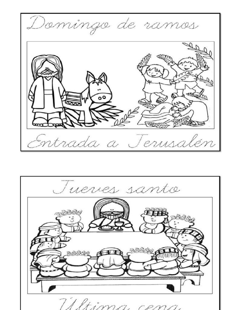 Para Colorear - Semana Santa | PDF