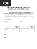 kkd zimmet formu 2024 | PDF