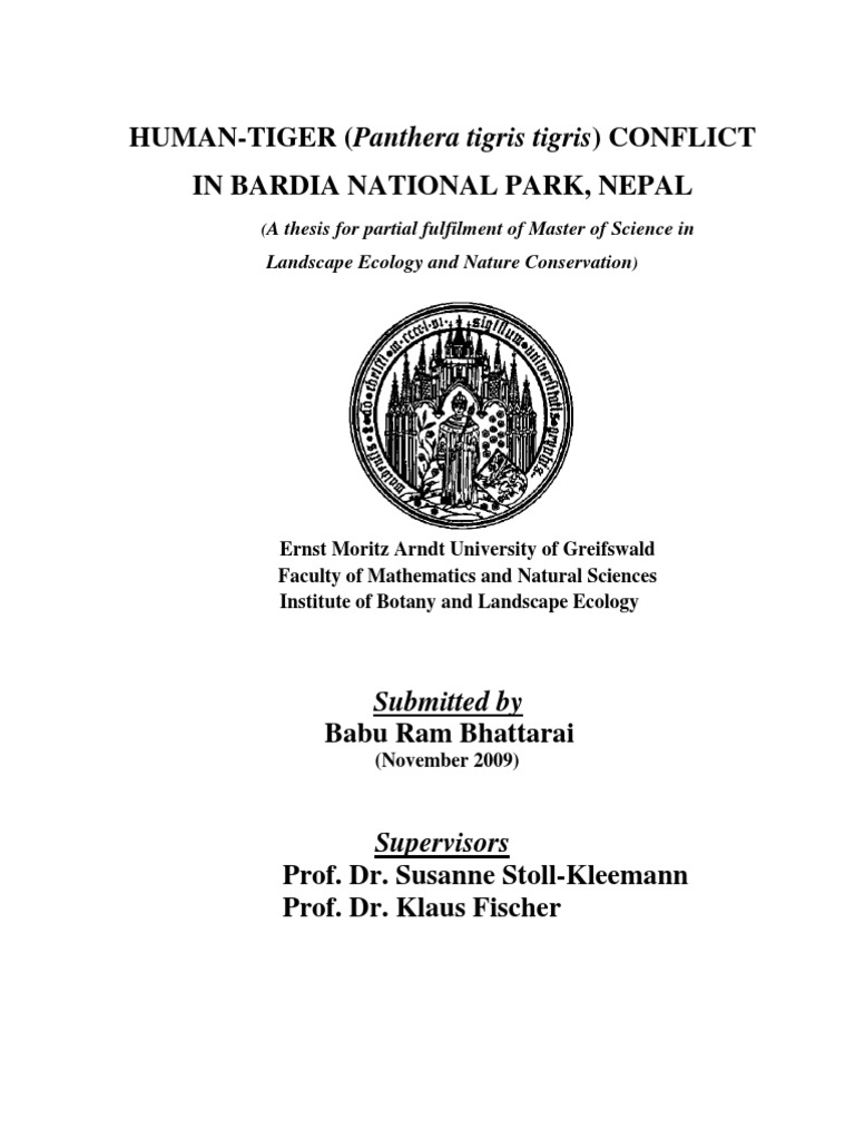 Human-Tiger Conflict in Nepal | PDF | Tiger | Conservation Biology