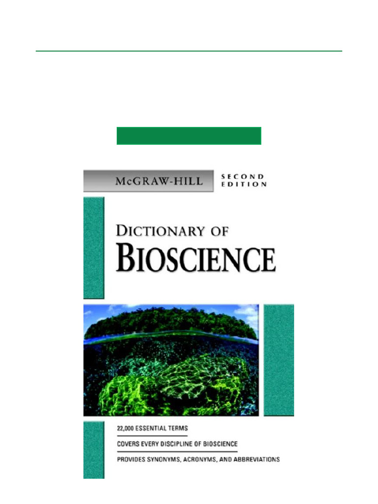 Full Version Dictionary of Bioscience, 2nd Edition Complete Digital ...