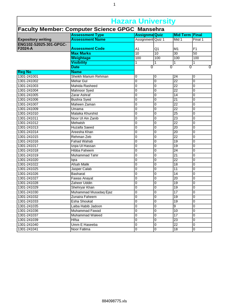 Eng102 S2025 301 GPGC F2024 A | PDF