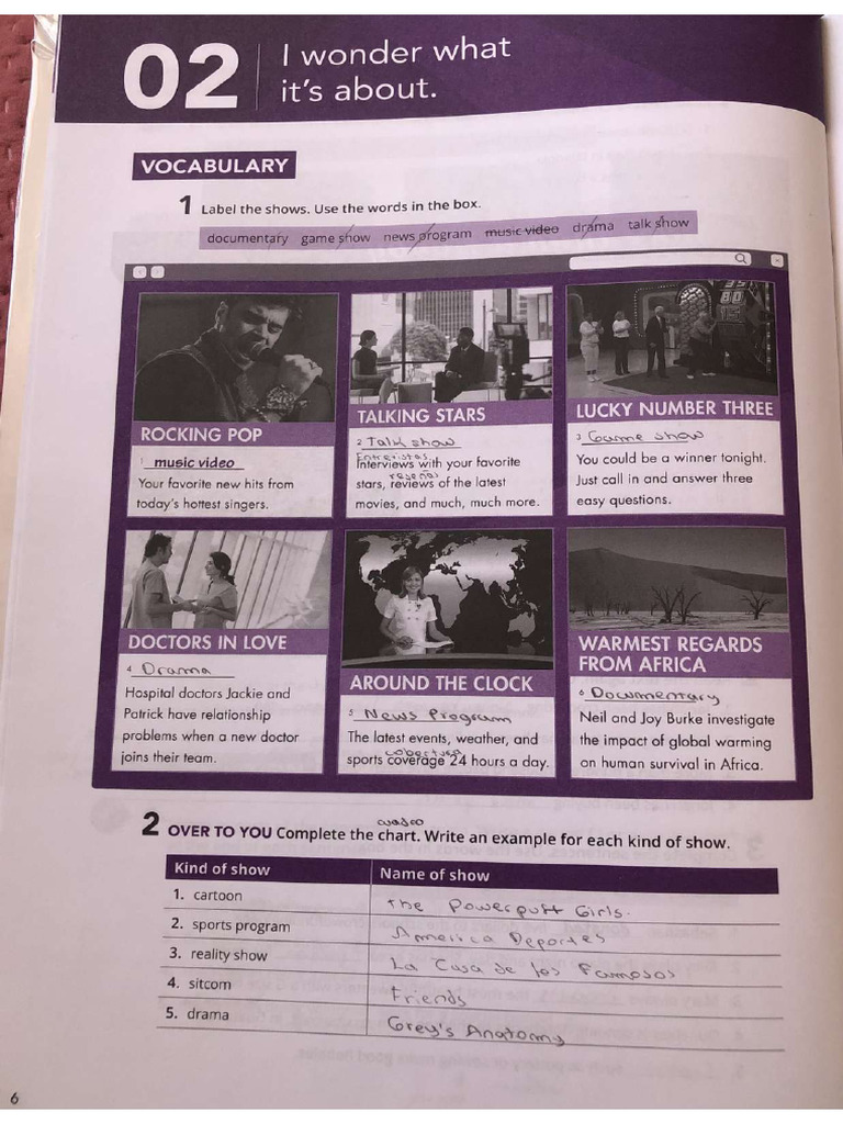 Workbook Unite 2 | PDF