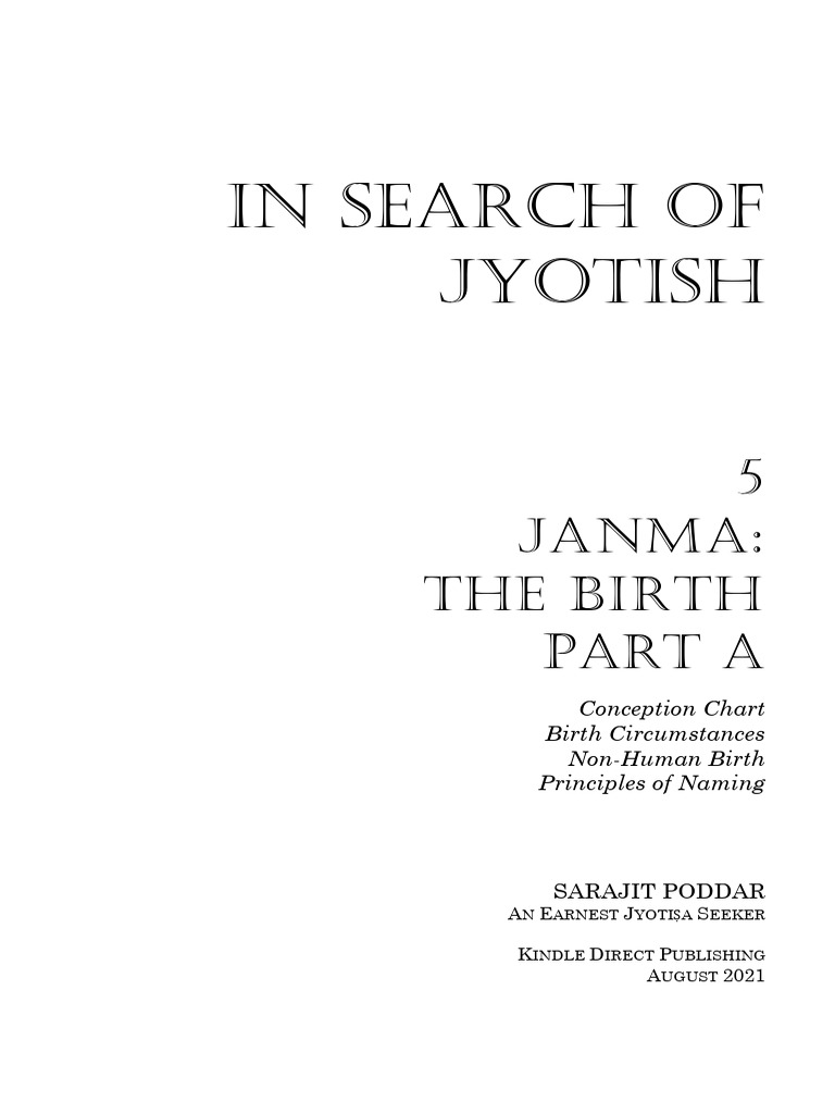Book 5A - Janma, The Birth - Conception | PDF | Fertilisation | Hindu ...