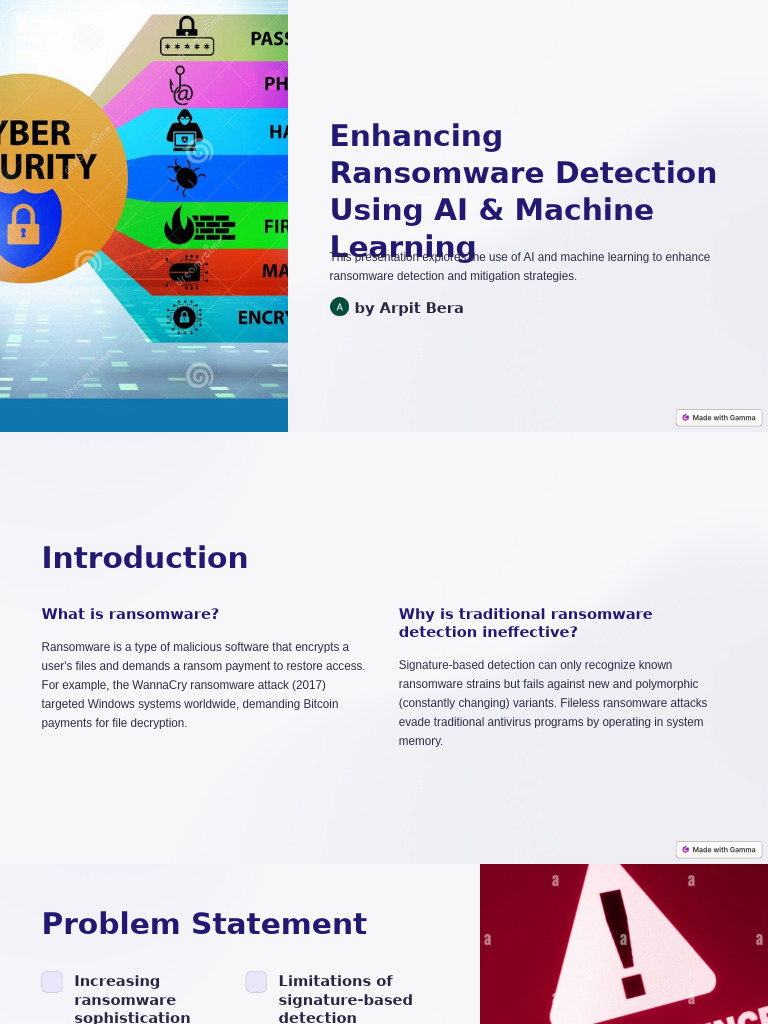 Enhancing Ransomware Detection Using AI and Machine Learning | PDF | Ransomware | Malware