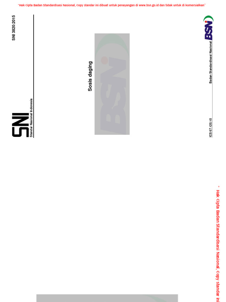 Sni Sosis Daging Aul | PDF
