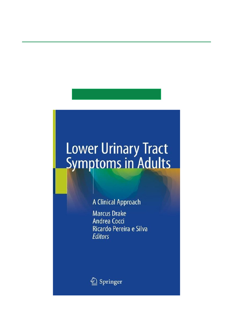 High Quality Lower Urinary Tract Symptoms in Adults A Clinical Approach ...