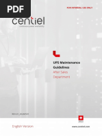 UPS Preventive Maintenance Checklist | PDF | Electric Power System ...