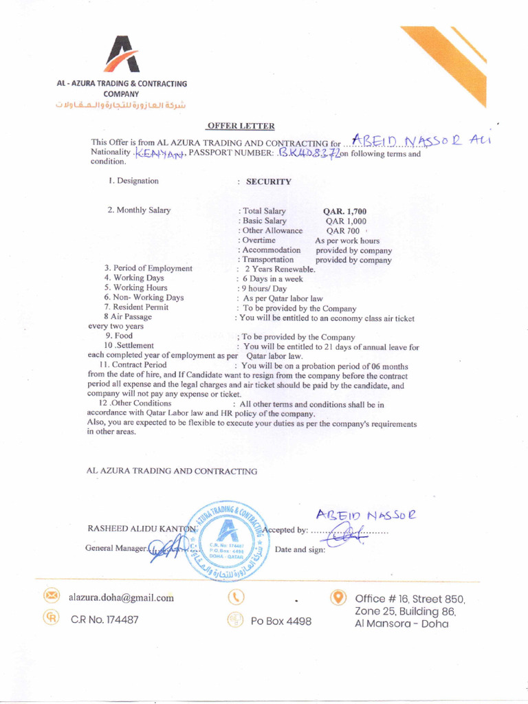 OFFER | PDF