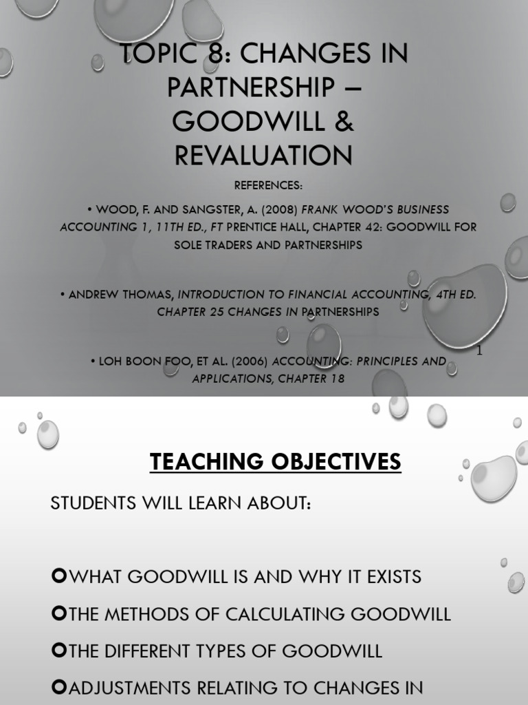 TOPIC 8 - Partnership Accounts - Goodwill Students 250326 123046 | PDF | Goodwill (Accounting ...