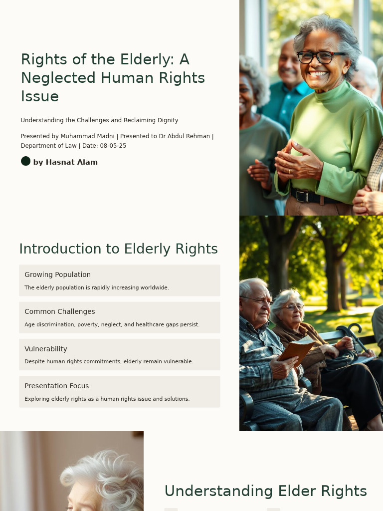 Rights of The Elderly A Neglected Human Rights Issue | PDF | Human ...