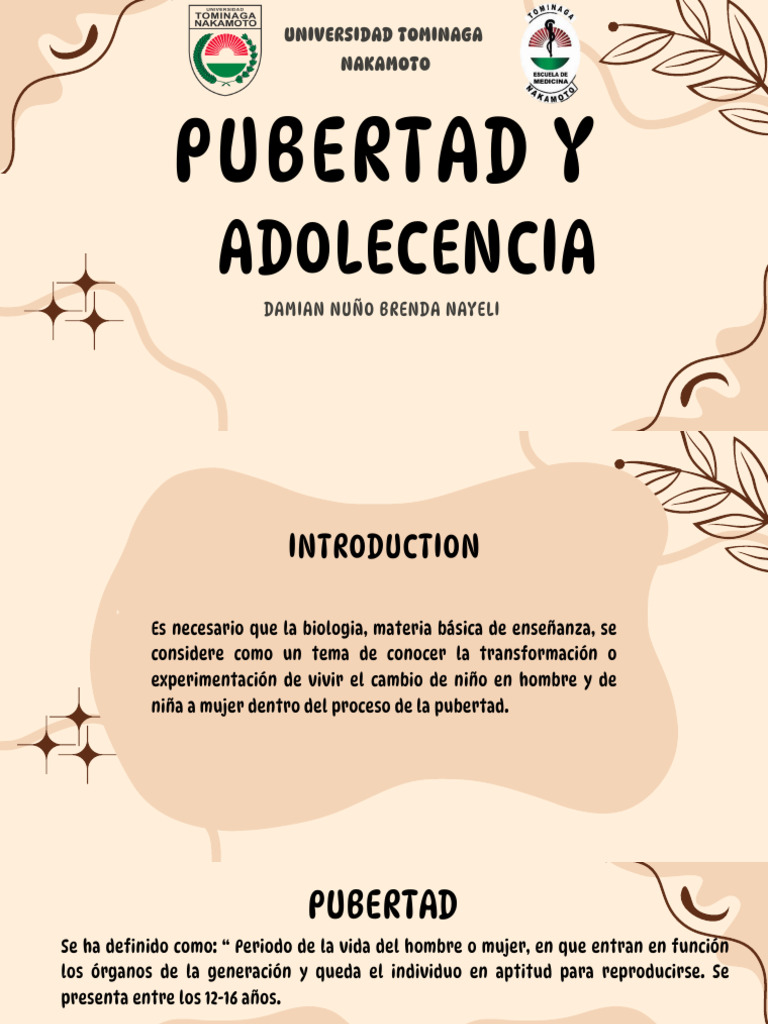 Pubertad y | PDF | Pubertad | Adolescencia